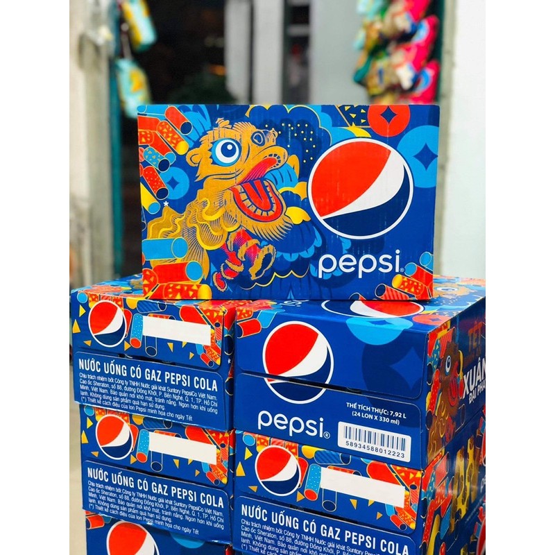 Thùng 24 lon Pepsi 330ml | Shopee Việt Nam