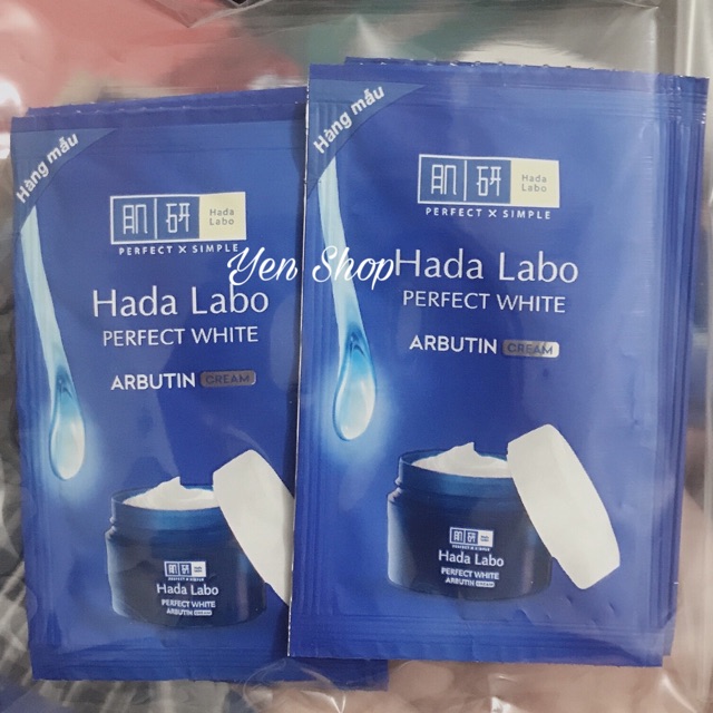 [ Combo 10 gói Mẫu dùng Thử ] Kem Dưỡng Sáng Da Hada Labo Perfect White ...