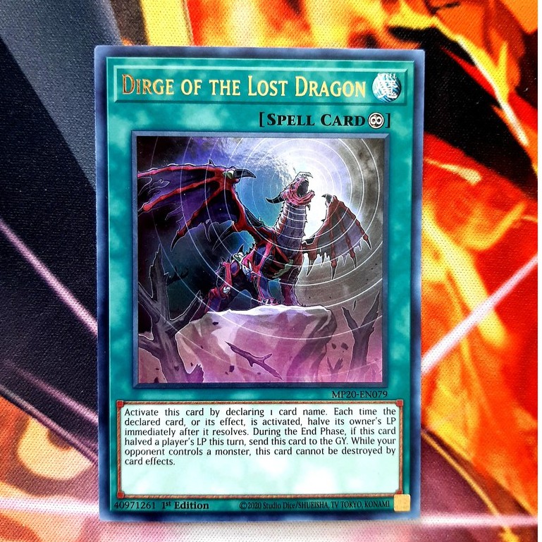 [ Đỗ Lạc Shop ] Thẻ Bài Mint90 Yugioh Spell Dirge of the Lost Dragon | Shopee Việt Nam