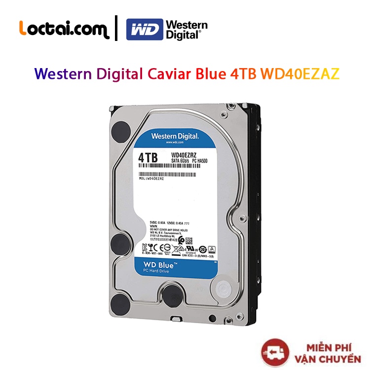 Ổ cứng Western Digital Caviar Blue 4TB WD40EZAZ - Hàng chính hãng new ...