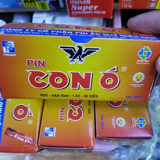 PIN CON Ó 3A (20CẶP/40VIÊN/HỘP) | Shopee Việt Nam