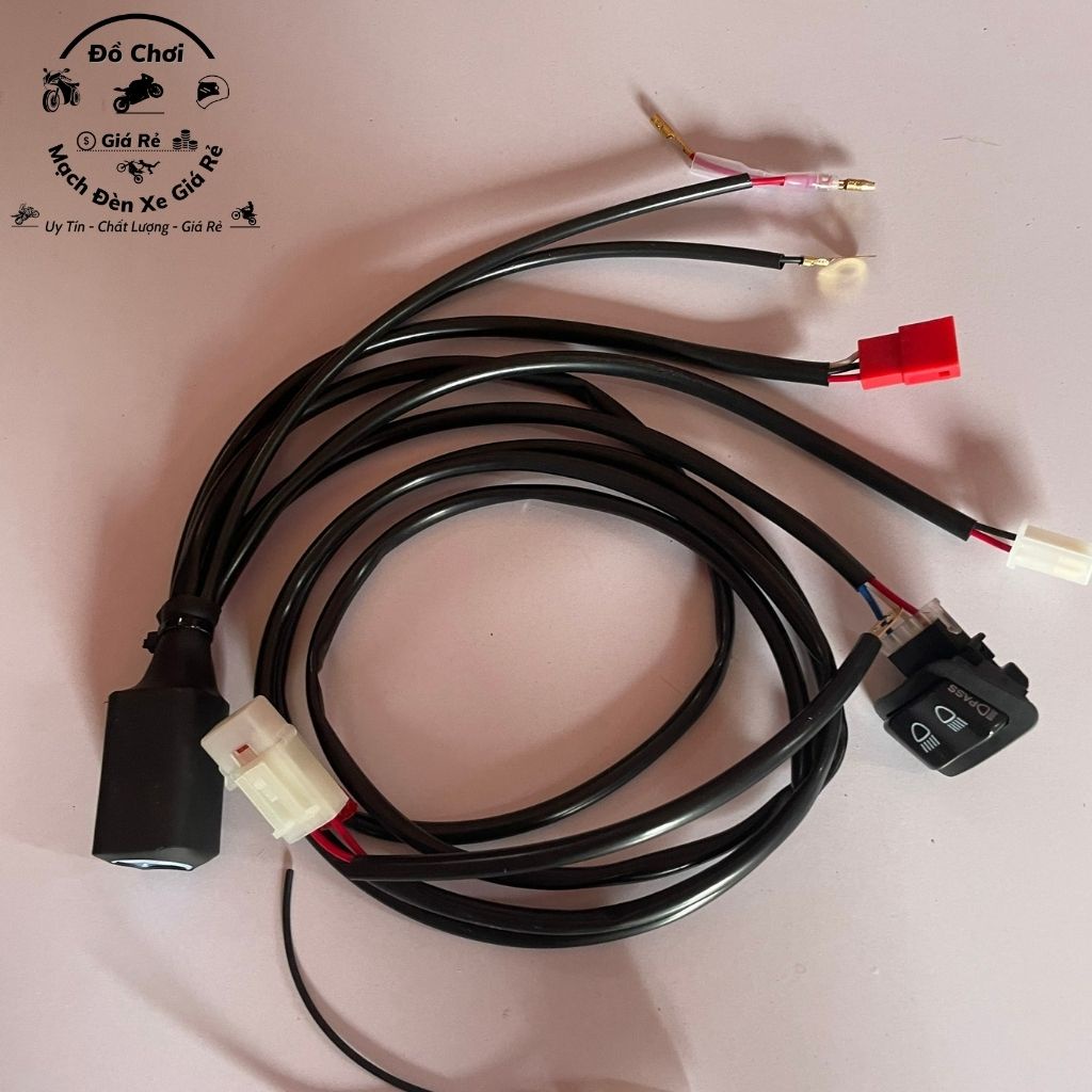 Mạch auto passing l4x lắp công tắc passing sh tặng cầu chì giắc cắm đèn ...