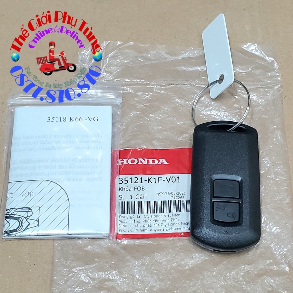 REMOTE - CHÌA KHÓA SMARTKEY AB 2020-2022 ZIN MỚI 35121-K1F-V01 | Shopee ...