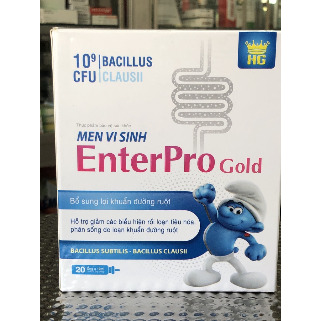 Men vi sinh EnterPro Gold - hộp 20 ống x 10ml | Shopee Việt Nam