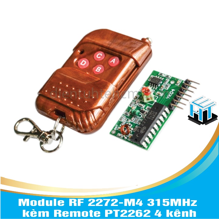 Module RF 2272-M4 kèm Remote PT2262 4 kênh | Shopee Việt Nam