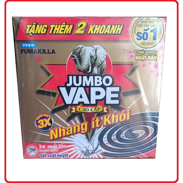 Nhang muỗi Jumbo Vape Cao Cấp Ít Khói Hộp 10 Khoanh Tặng Thêm 2 Khoanh ...