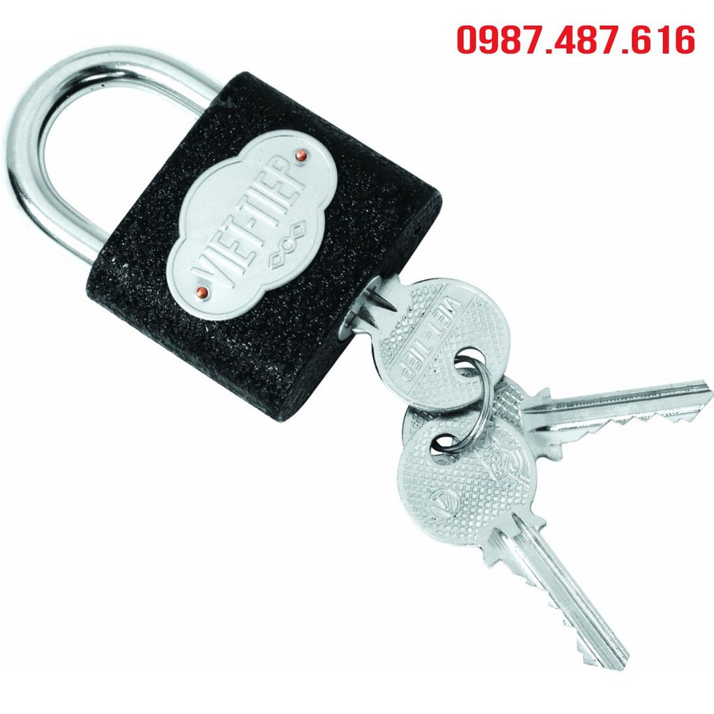 [CHÍNH HÃNG] Khoá treo gang bấm Việt - Tiệp Cao cấp - Chống trộm - Bảo hành 2 năm | Mã SP: 01383 ...