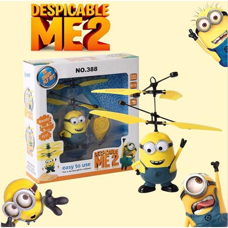 MÁY BAY CẢM ỨNG MINION CÓ REMOTE | Shopee Việt Nam