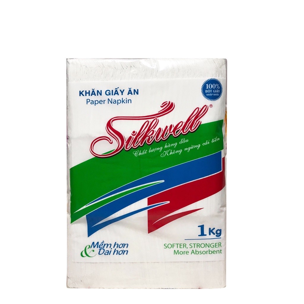 Khăn giấy ăn Silkwell gói 1kg gấp tư K240 - VP napkin | Shopee Việt Nam