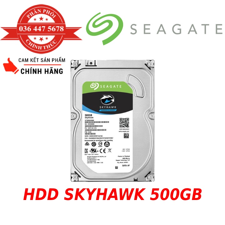 Ổ Cứng Camera HDD Seagate Skyhawk 500GB - Chuyên Dùng Cho Hệ Thống ...