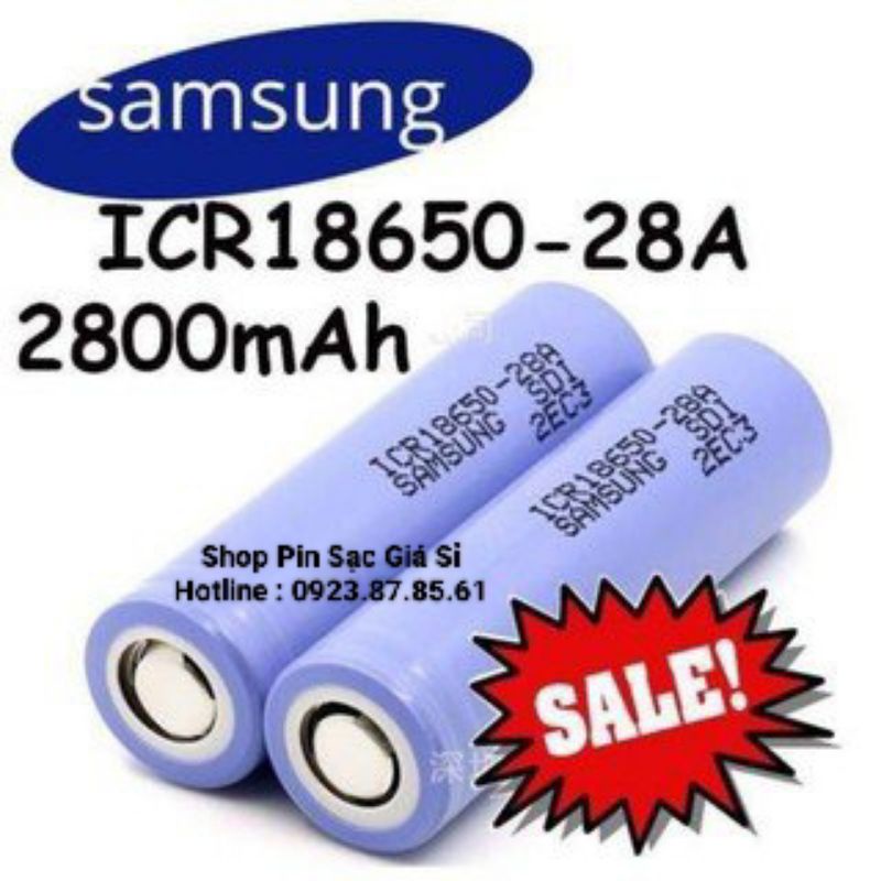 Pin 18650 Samsung 2800mah 28A Chính Hãng | Shopee Việt Nam
