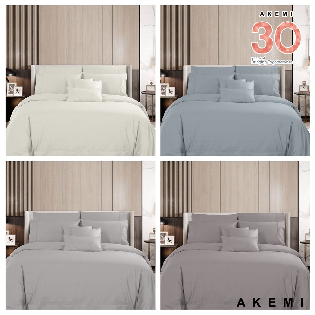 Bộ Ga kèm Vỏ Chăn Akemi Cotton Select Affinity Ulmer, gồm 6 món (King ...