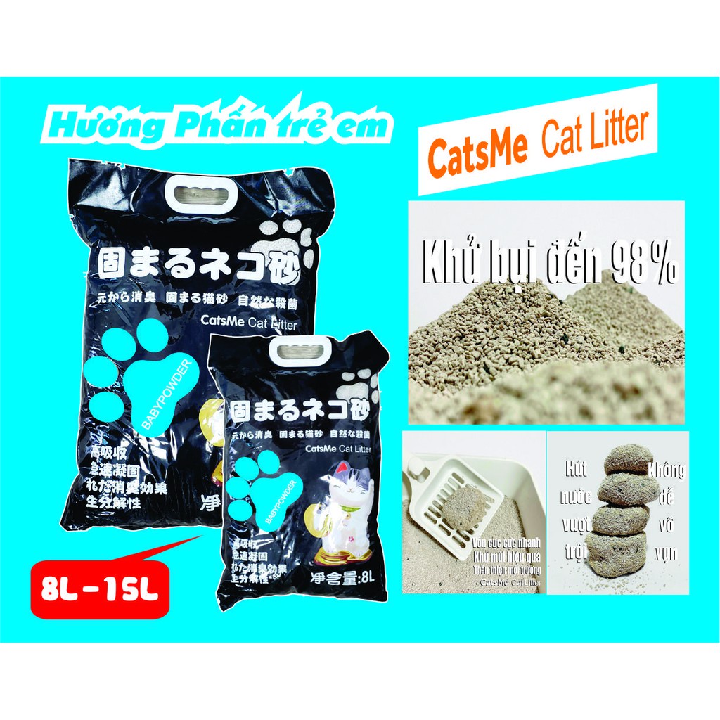Cát vệ sinh cho mèo power sand - 15L | Shopee Việt Nam
