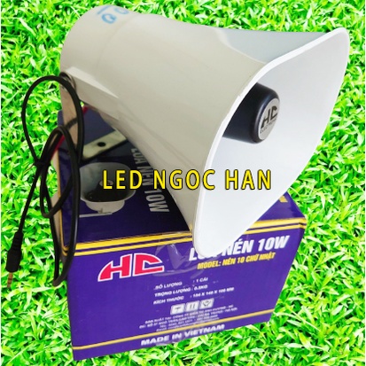 Loa nén 10W 12V liền công suất, dùng làm loa led pháo hoa, camera ...