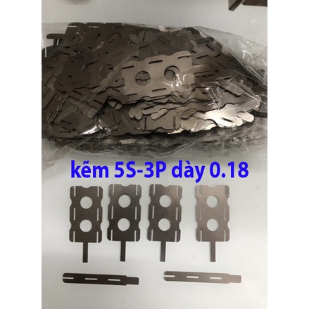 kẽm hàn cell pin 18650 5S 3P combo 10 bộ - 15 Cell Makita size 0.18mm ...