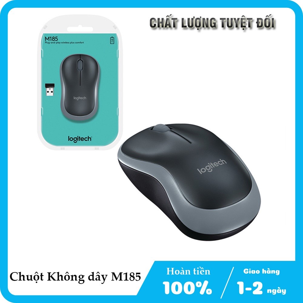 Chuột không dây LOGI M185/ Foter V181, Dùng máy tính văn phòng, chơi Game, chất lượng tuyệt đối ...