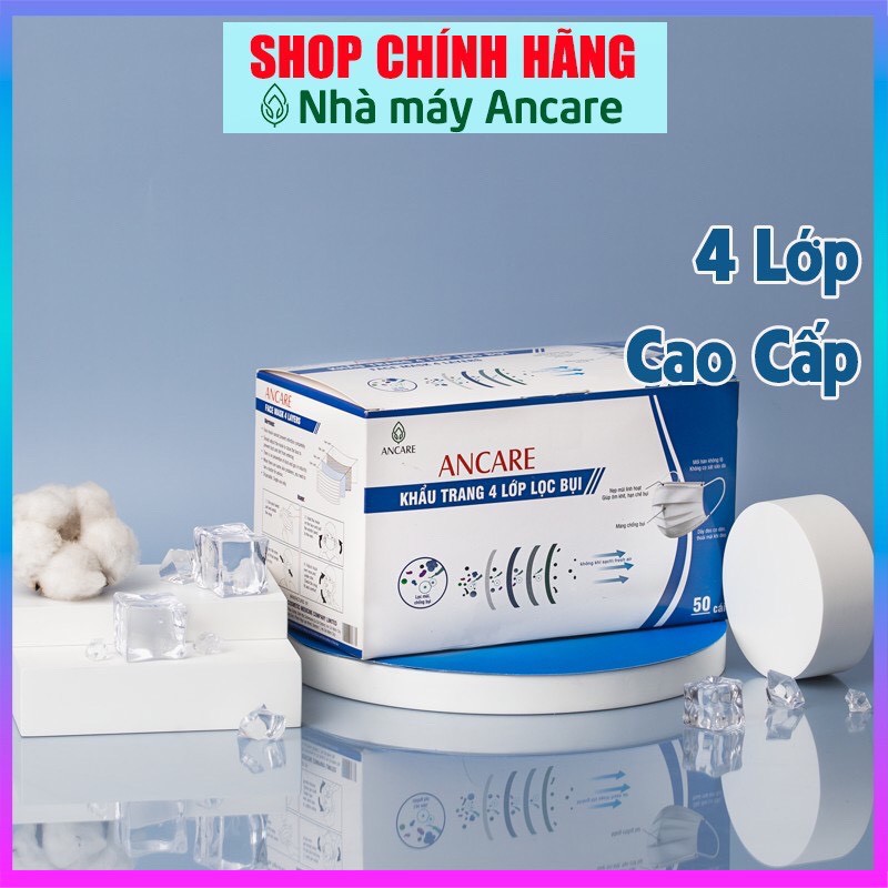 [GIÁ TỐT] Hộp 50 cái Khẩu Trang Y Tế ANCARE 4 Lớp Kháng Khuẩn | Shopee ...