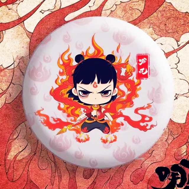 Huy hiệu chibi Na Tra Chi Ma Đồng Giáng Thế, chính hãng Waigua | Shopee ...