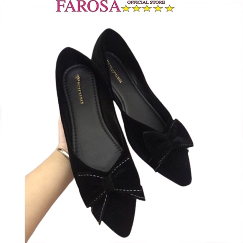 Giày hài bệt búp bê thời trang FAROSA phối nơ may nơ cánh én cực xinh ...