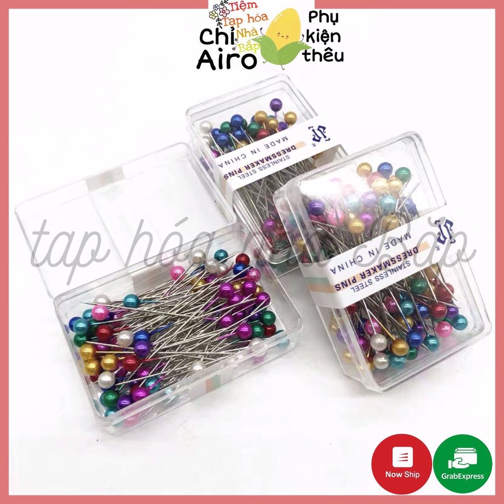Hộp ~100 Kim Gim 36mm 3 Kiểu Màu | Shopee Việt Nam