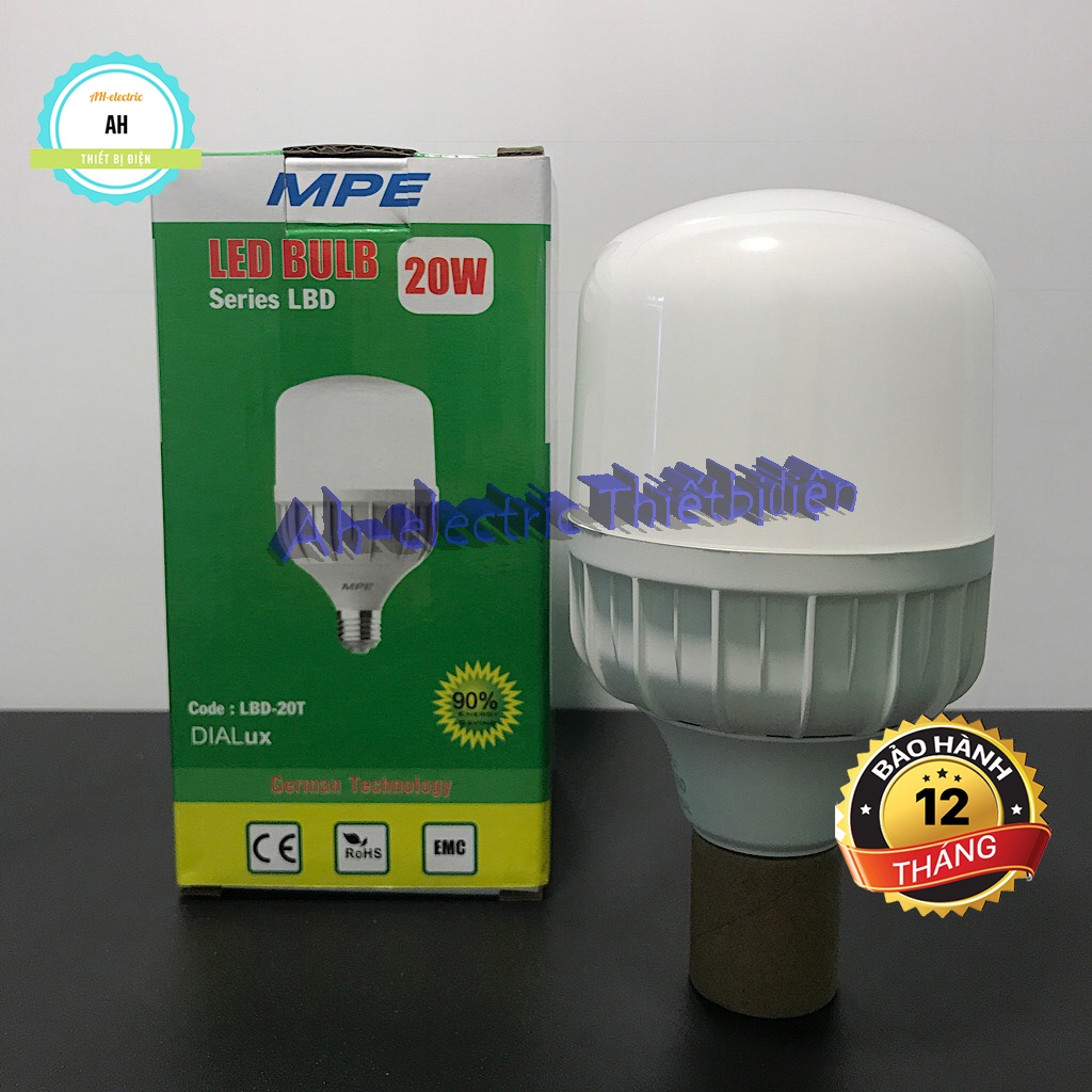 Đèn led bub , led bulb mpe, bóng led 20w,30w,40w MPE chính hãng bảo ...