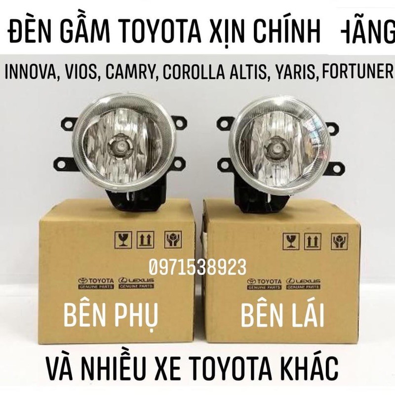 đèn gầm toyota vios, innova, camry, yaris, corolla altis, fortuner xịn ...