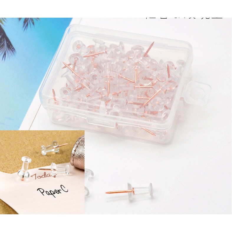 Set 50 Ghim cài sticker tranh ảnh decor gim phụ kiện trang trí nhà cửa ...