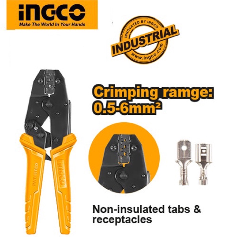 ĐỒ NGHỀ INGCO Kềm bấm cos dây điện 0.5-6mm2 HRCPC0506 | Shopee Việt Nam