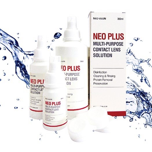 Nước ngâm kính áp tròng Neo Plus 130ml - dung dịch rửa lens Hàn Quốc Neo Vision date 2025 - Tặng ...