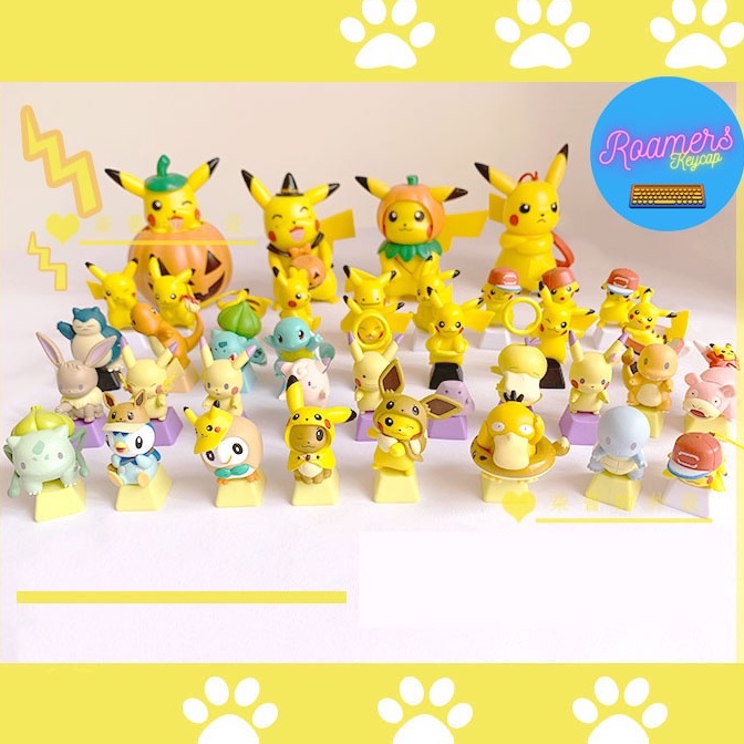 Keycap Hoạt Hình Nhân vật Pikachu dễ thương Pokemon Phím Lẻ R4 ...