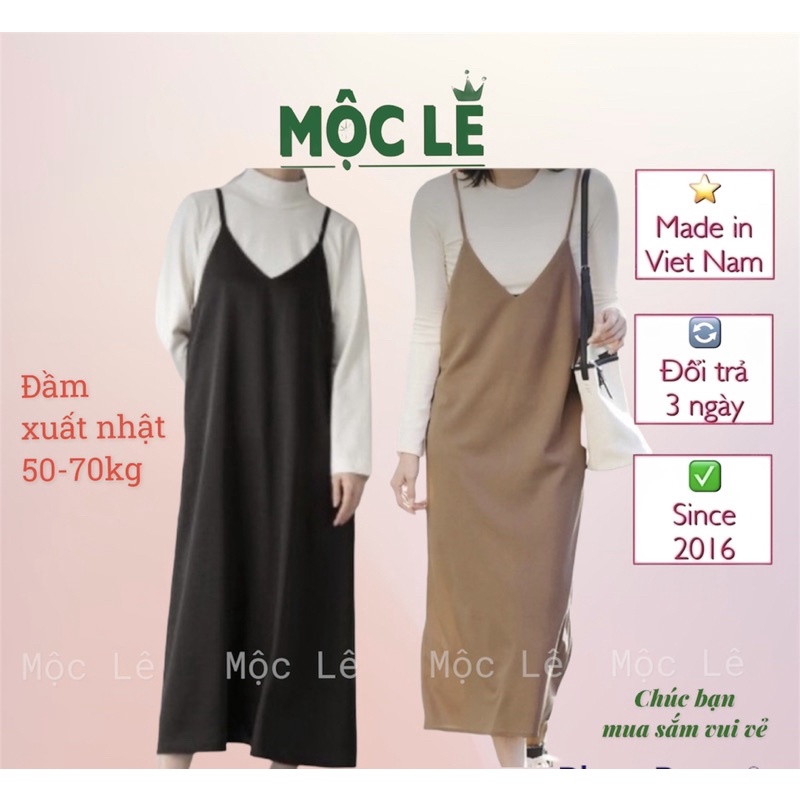 (50-80kg) Đầm váy 2 dây xẻ tà 2 bên xuất nhật vnxk xuất dư | Shopee Việt Nam