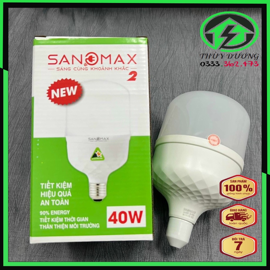 Bóng trụ 40W Sanomax loại tốt đủ Wat chất lượng Hàng Chính Hãng ...