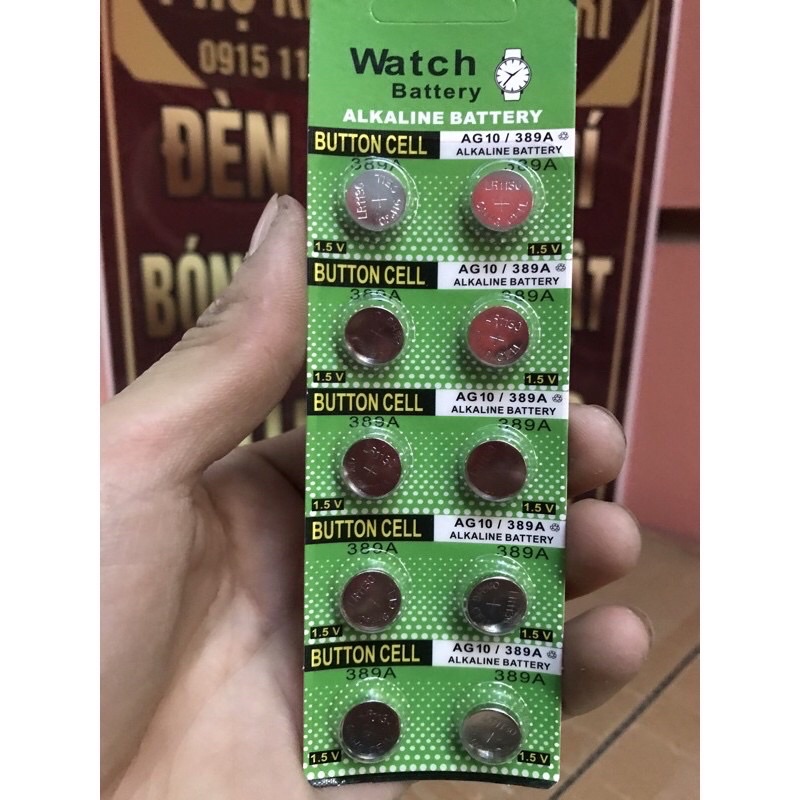 Pin Ag13/Lr1130/Ag10, pin lắp cho nến điện tử và đèn đom đóm | Shopee ...