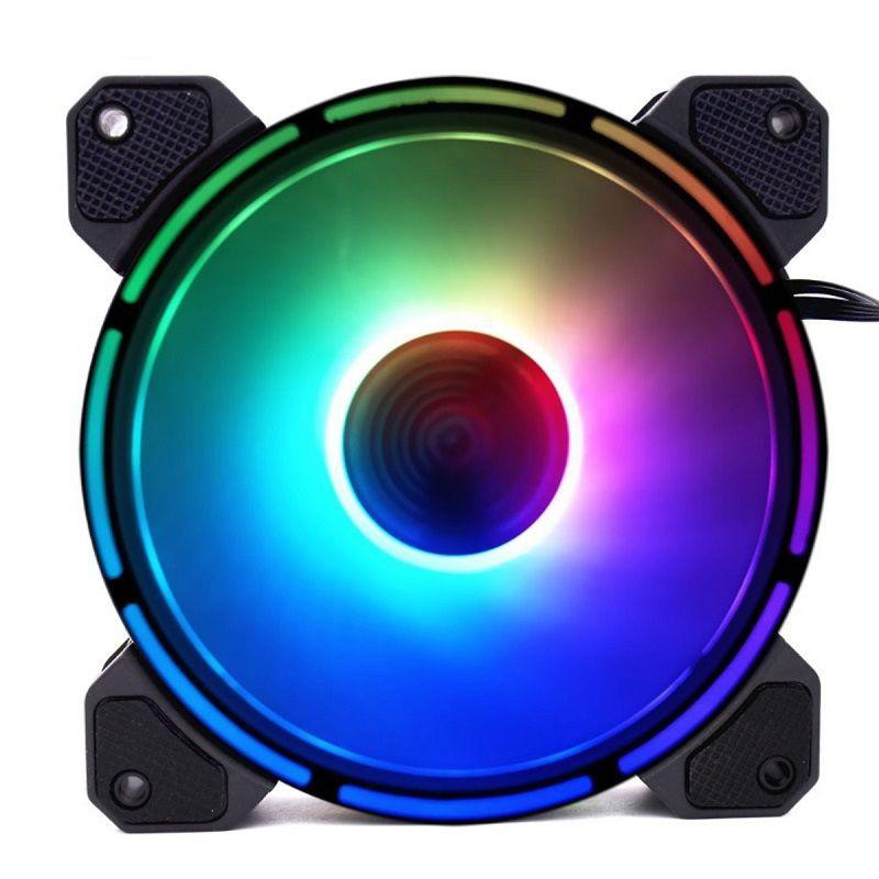 BỘ 5 FAN LED RGB FAN COOLMOON V9 KÈM HUB + ĐIỀU KHIỂN | Shopee Việt Nam