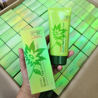 Kem chống nắng Cellio Hàn Quốc SPF 50 PA+++ Green Tea, Colagen ...