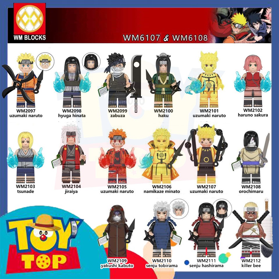 [Một con] Đồ chơi mini Naruto Ninja Konoha Hokage , Zabuza , Jiraiya ...