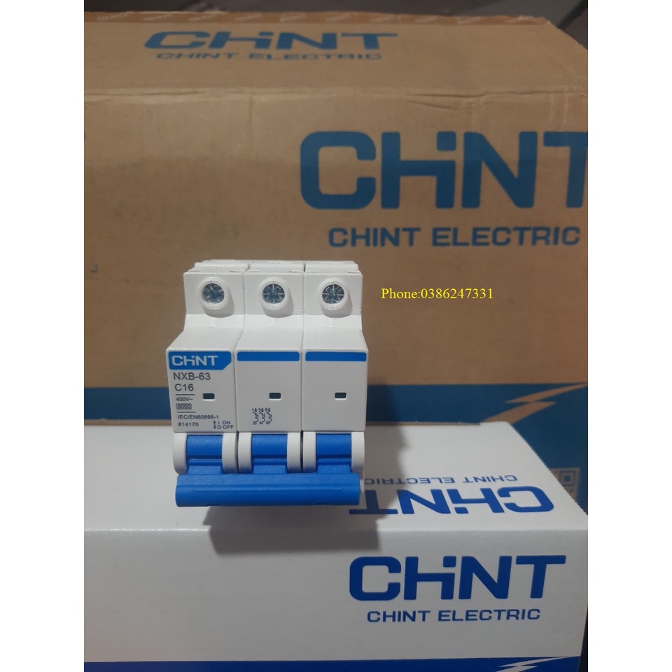 Cầu dao Aptomat MCB NXB-63 3 Pha 6A - 63A dòng cắt 6kA Hãng CHINT | Shopee Việt Nam