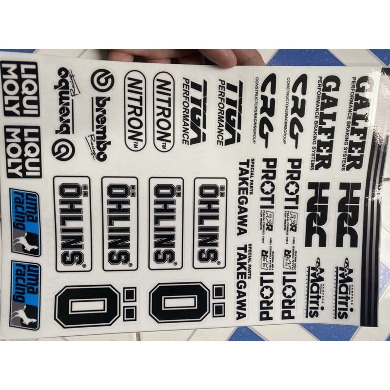 Sét tem logo decal trong garfer hrc... | Shopee Việt Nam