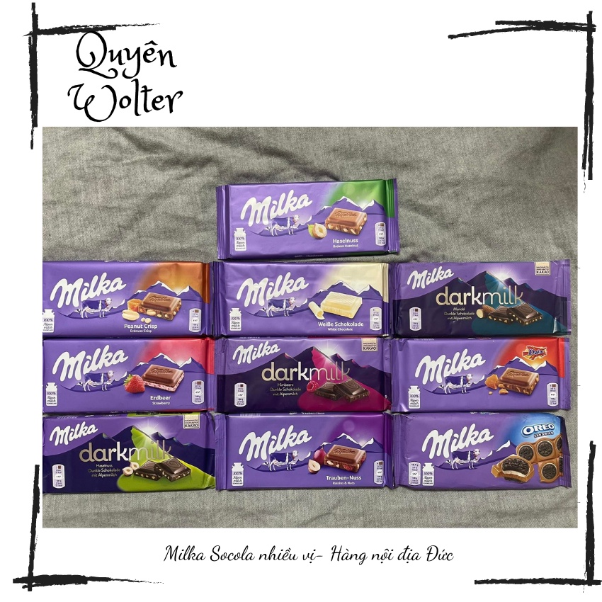(Giảm shock) Socola Milka Đức nhiều vị | Shopee Việt Nam
