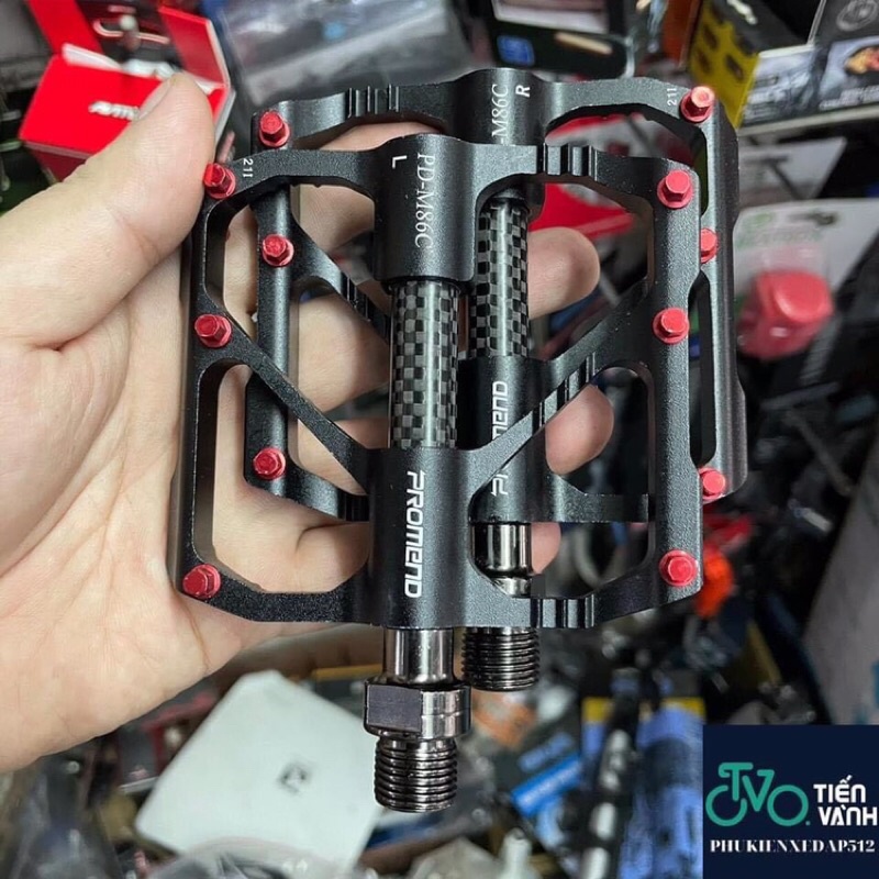 Pedal xe đạp - bàn đạp xe đạp Promend trục carbon | Shopee Việt Nam