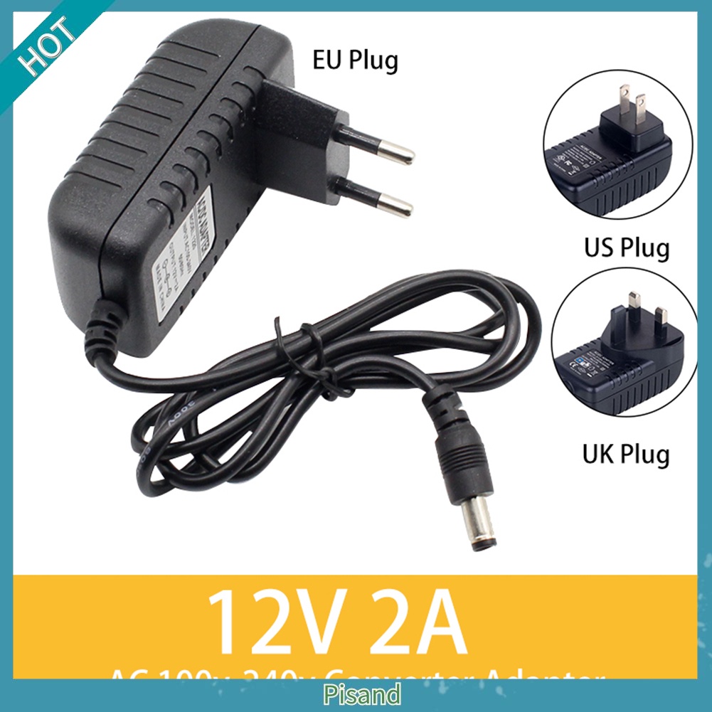Củ Sạc Dc 12v 2a Ac100V-240V Phích Cắm Us / Uk / Eu | Shopee Việt Nam