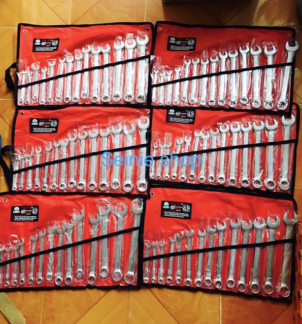 Bộ cờ lê Yeti USA 14 chi tiết 8-24 ( khoá vòng miệng) | Shopee Việt Nam