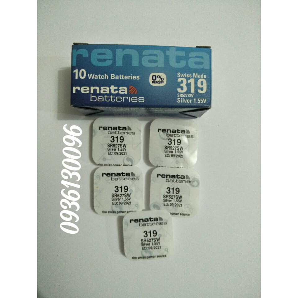 PIN SR527SW Renata -319 Com bo 5 vỉ | Shopee Việt Nam