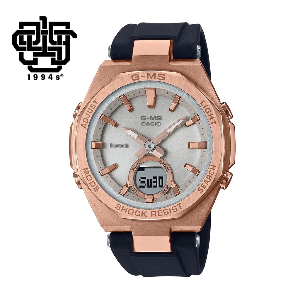 Đồng hồ nữ Casio MSG-B100 / MSG-B100G-1A chống va đập, Bluetooth, pin ...