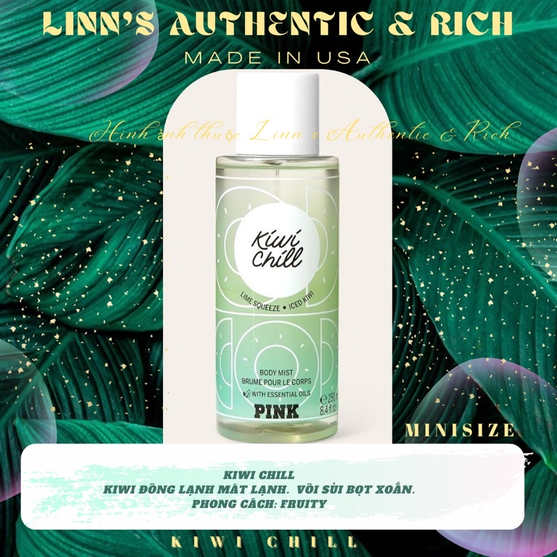 KIWI CHILL - Xịt Thơm Body Mist Toàn Thân Victoria’s Secret | Shopee ...