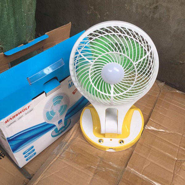 Quạt sạc điện kiêm đèn pin Mini Fan M-5580 | Shopee Việt Nam