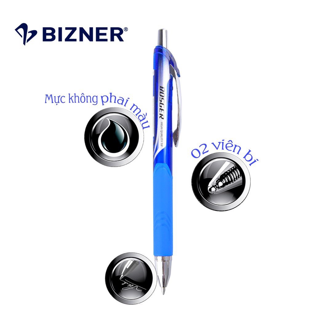 Bút Gel 2 Đầu Bi Thiên Long Bizner Cao Cấp BIZ- GEL24- 2 màu mực Xanh ...