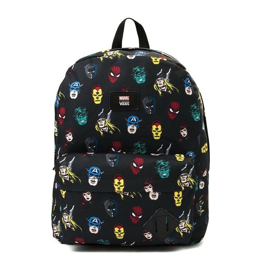 Balo Vans X Marvel Faces – Old Skool II Backpack- Black | Shopee Việt Nam