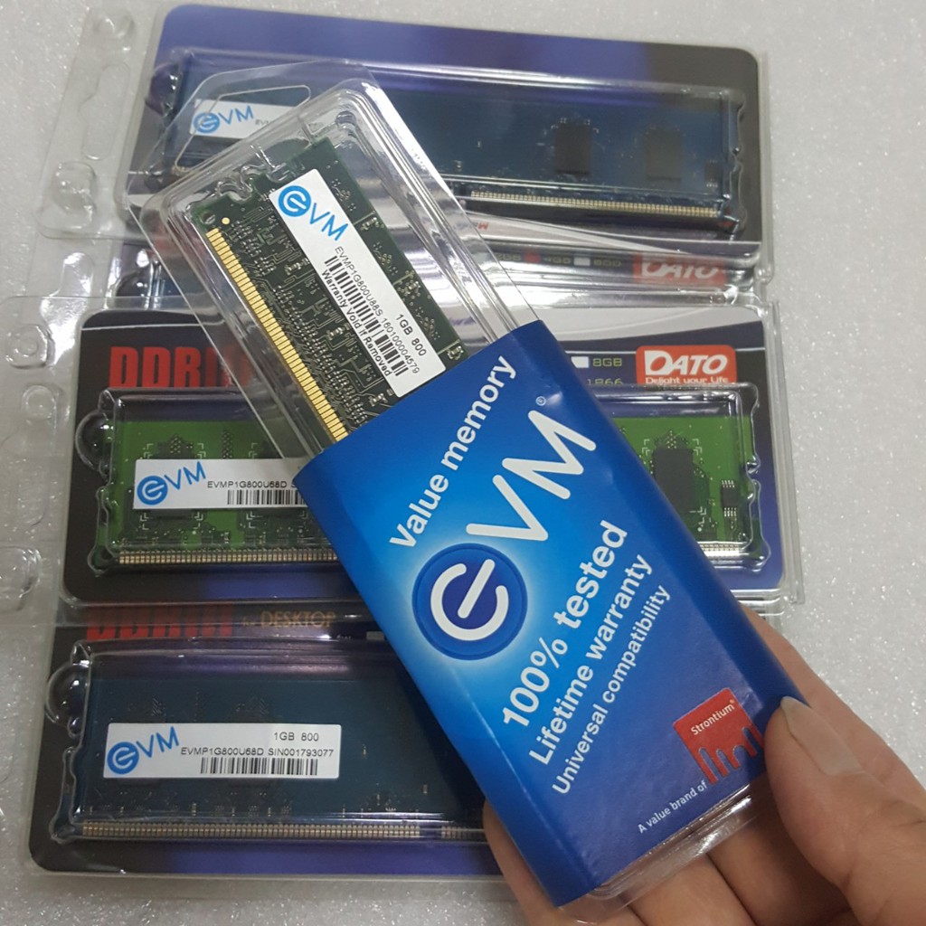 Ram máy tính PC DDR2 1G 800 EVM - Hàng Chính Hãng | Shopee Việt Nam