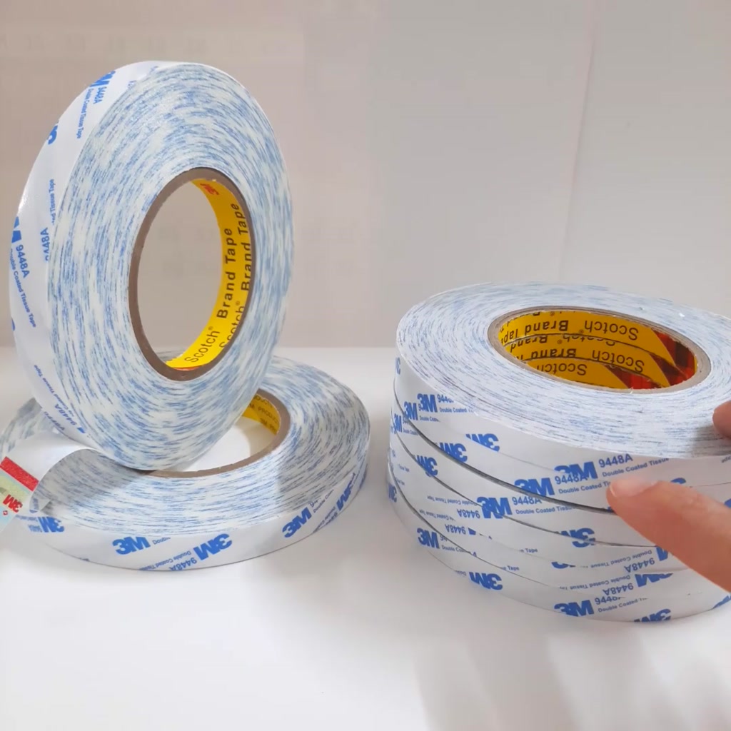 Băng keo 2 mặt chịu nhiệt 3M-9448A [100% Chính hãng], siêu dính chịu nhiệt đến 150oC | Shopee ...